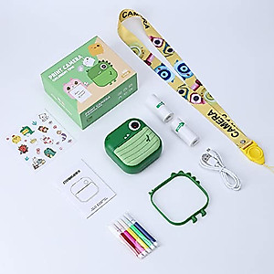 SHENGAO 2.4 Inch IPS Screen Video Digital Camera Birthday Gift Full HD Photo Digital Camera Kids Digital Camera with Print Paper