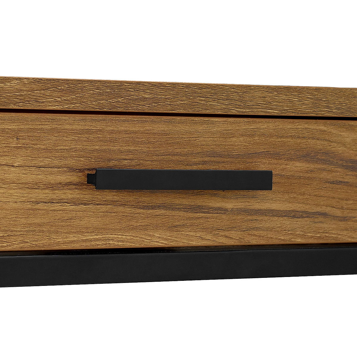 Caffoz 48" Writing Desk | Study Computer Desk | Brown Mahogany | Laptop PC Table Workstation with 2 Drawers for Home Office | Storage Space Saver