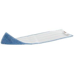 Rubbermaid Commercial Products, Standard Replacement Microfiber Pad - Use Wet or Dry/Dust Mop on Laminate/Hardwood/Tile Floors with Grout Lines - Washing Machine Safe, 18 Inch, Blue, FGQ40900BL00