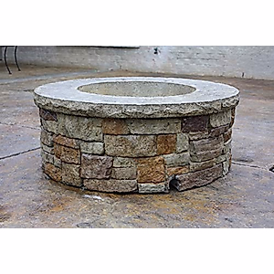 Concrete Fire Pit & Seat Wall Form Liner - Tightstack Stone 13" x 6' - Make Your own firepit - Walttools