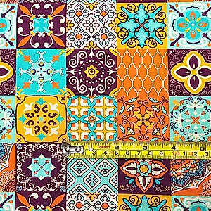 Joocolor Cotton Fabric by The Yard for Sewing DIY Crafting Fashion Design Full Width cuttable 36 x 43inches (91x109cm) color016