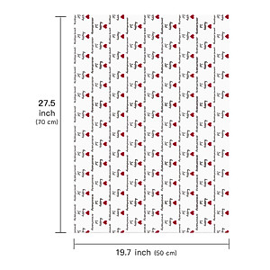 WRAPAHOLIC Anniversary Wrapping Paper Sheet - 6 Sheets 1st Anniversary Design Folded Flat for Birthday, Anniversary, Valentines Day, Party - 19.7 Inch X 27.5 Inch Per Sheet