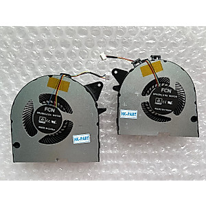 HK-Part Fan for Lenovo Legion Y540P Y545 Y7000P-2019 CPU & Gpu Cooling Fan Set FKTY FKU0