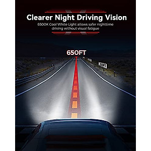 Laxmas H11/H8/H9 9005/HB3 LED Bulbs Combo, 36000 Lumens 140w 600% Super Bright 6500K Cool White, Plug and Play LED Bulbs Conversion Kit ,High Low Beam Replacement Pack of 4