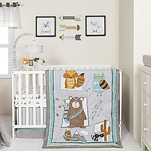 Trend Lab Lodge Buddies 3 Piece Crib Bedding Set