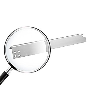 Zemibi Heat Plate for Brinkmann 810-6680-S, Stainless Steel Replacement Parts BBQ Heat Shield Tent 810-6680S, 6 Pakc Flavorizer Bars, 15 1/16" x 2 5/16"