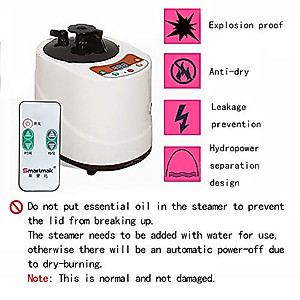 Smartmak Portable Steam Sauna, at Home Full Body One Person Spa Tent, 2L Steamer with Remote Control, eco-Friendly Indoor Weight Loss Detox Therapy, Herbal Box Included(US Plug)- Blue