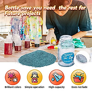 Tie Dye Powder, 12 Colors DIY Tie Dye Powder Bottled Fabric Dye for Large Groups, Tie Dye Kits for Kids Adults, Shirts, Clothing Group Craft Arts Party Supplies(12Bottles,10G Per Bottle)