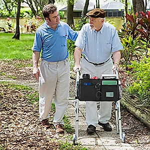 Walker Basket Walker Accessories Bag for Seniors Walker Tray for Folding Walker,Walker Storage Pouch with Dividers & Fastener Straps,Not Fit Rollator Walker,Bag Only