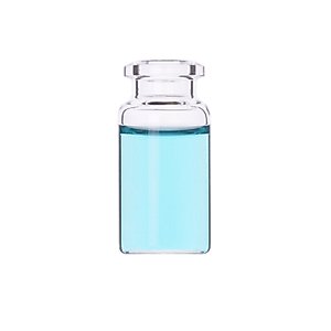 Wheaton W225282 Borosilicate Glass Clear Flat Bottom Headspace Vial, Beveled Finish, 10ml Capacity (Case of 100)