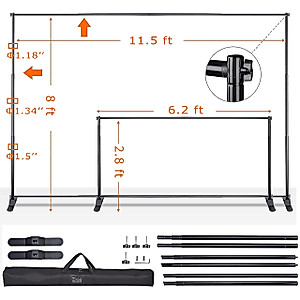 JJ'S PROMO Custom Step and Repeat Backdrop | 9ft Tension Fabric Banner Stand Backdrop | Excluding Aluminum Thick Tube Stand (Optional) | Personalized backdrops for Events | Made in California