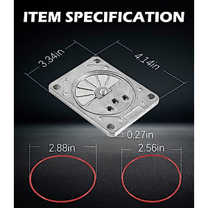ZAC0032 Compressor Valve Plate Assembly Kit Fit for Craftsman, Dewalt, Porter Cable, DeVilbiss, Black & Decker Oil-less Air Compressors Valve Plate Replacement DAC-280 AC0032 889119 Valve Plate
