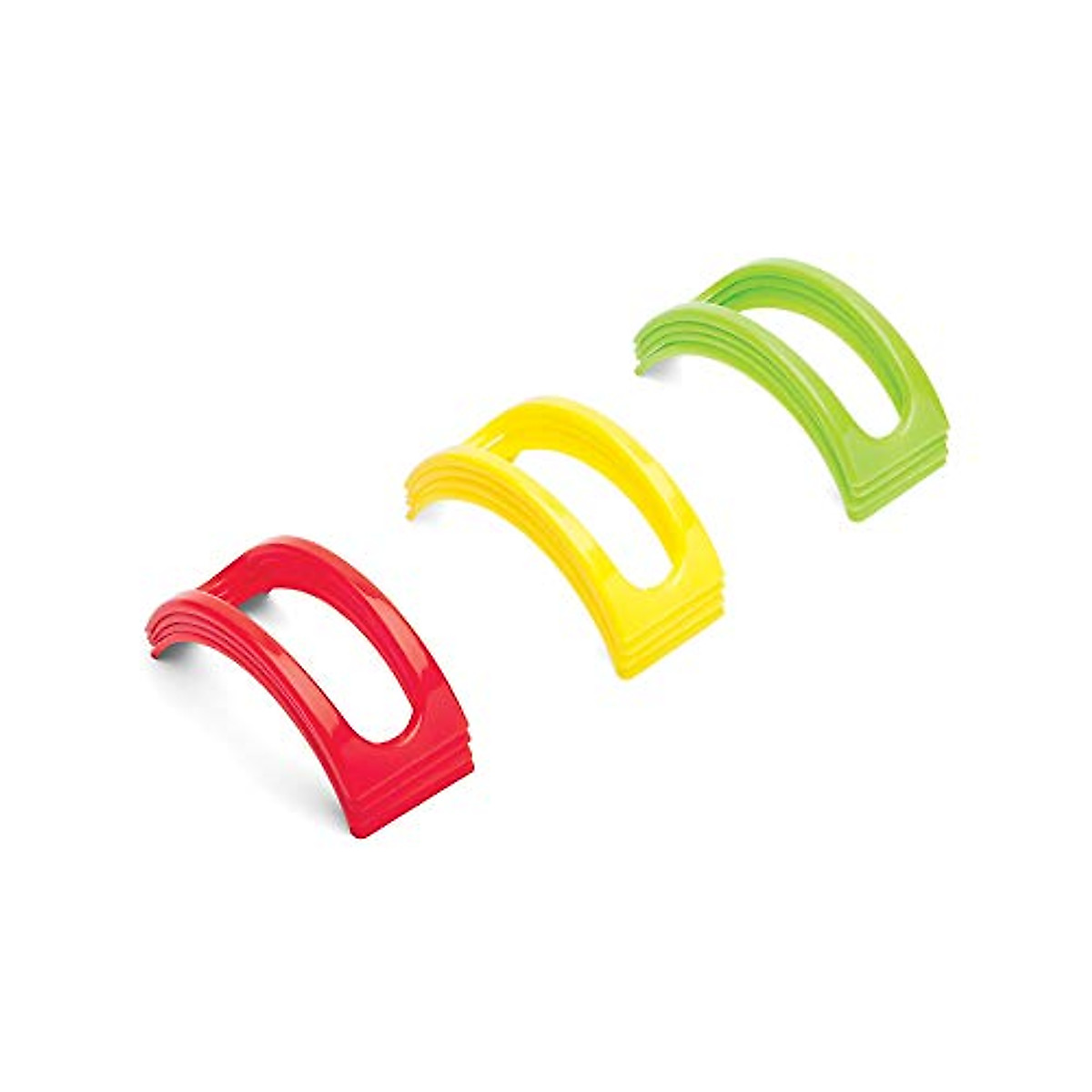 Fox Run Upright Taco Holders, Set of 12, Red/Green/Yellow