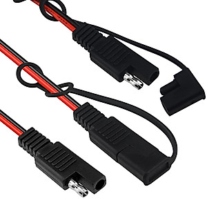 WMYCONGCONG 4 PCS SAE to SAE Extension Cable Quick Disconnect Wire Harness SAE Connector 3.28 Feet, 18 Gauge (3.28Ft)