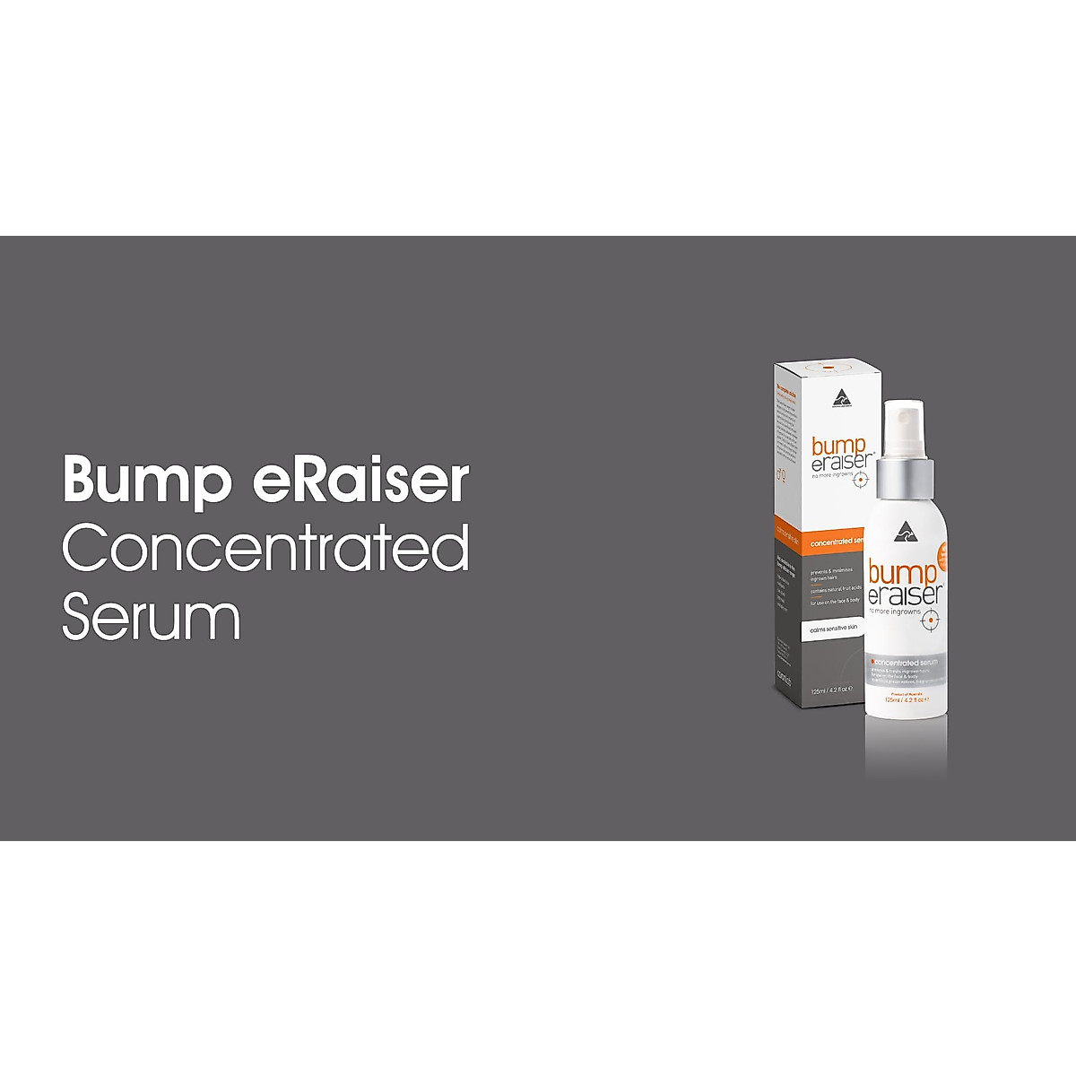 Bump Eraiser Concentrated Ingrown Hair Serum 4.2 fl oz for Ingrown Hair Treatment, Razor Burns and Razor Bumps