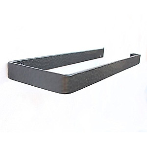 Handmade Farmhouse Wrought Iron Wall Mount Decorative Rustic Paper Towel Holder for Kitchen MD19003 (Black)