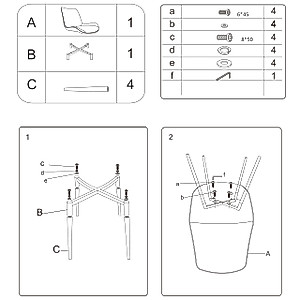 CangLong Dining Chairs Set of 2 in Faux Leather Brown Cushion Seat, Upholstered Dining Accent Side Chairs with Comfy Back and Sturdy Black Metal Legs for Living, Restaurant & Meeting Room, Brown