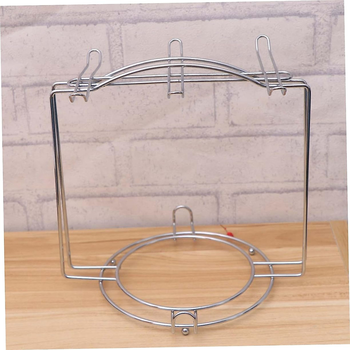 FUNOMOCYA Metal Storage Shelf Cupboard Storage Organiser Mug Holder for Counter Stainless Steel Dish Drying Rack Stainless Steel Cup Rack Hook Office Coffee