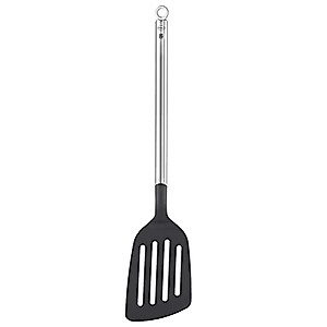 Rösle Basics Line Slotted Turner Spatula with 13.5 in. Stainless Steel Handle