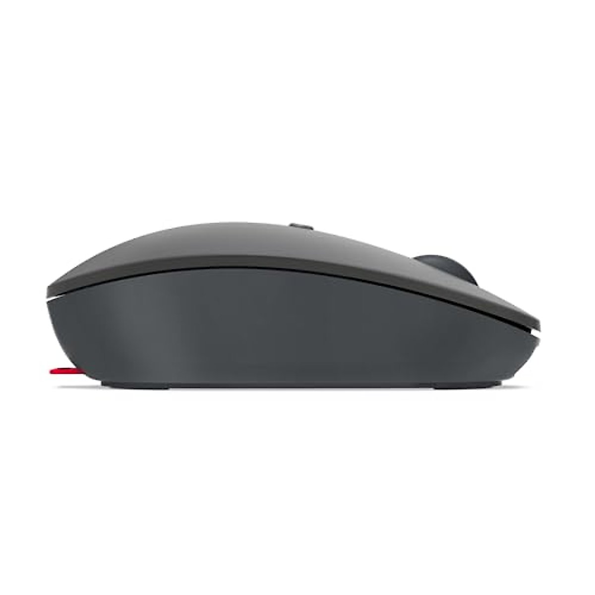 Lenovo Go Multi-Device Wireless Mouse, 2.4GHz Nano USB-C Receiver, Bluetooth, Adjustable DPI, USB-C Rechargeable Battery, Qi Wireless Charging, Ambidextrous, GY51C21211, Grey