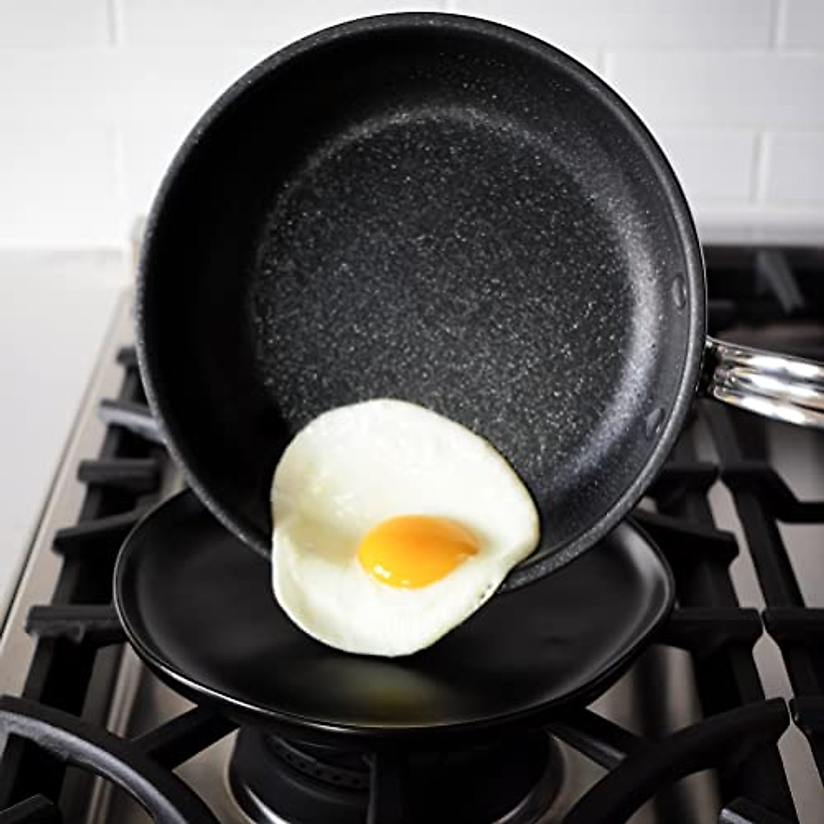 Hestan - ProBond Collection - TITUM 100% Triple Bonded Nonstick Stainless Steel Frying Pan, Induction Cooktop Compatible, Made without PFOAs (8.5-Inch)