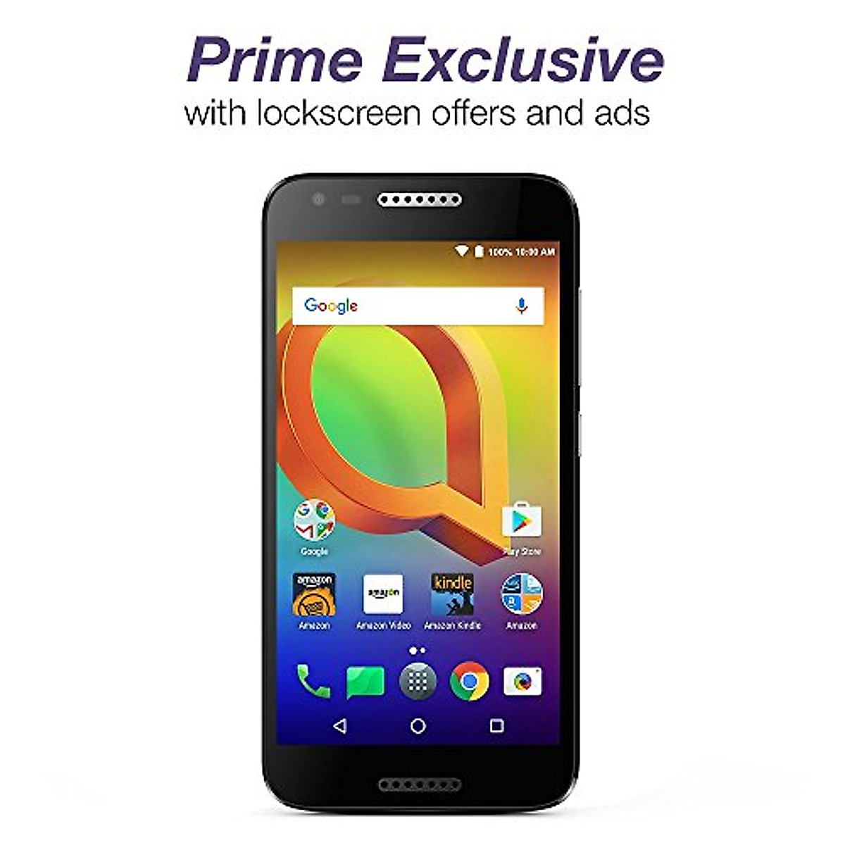 Alcatel A30 Verizon - 16 GB - Black - Unlocked - Prime Exclusive - with Lockscreen Offers & Ads