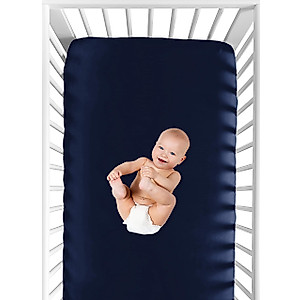 Fitted Crib Sheet for Anchors Away Baby/Toddler Bedding - Navy Blue