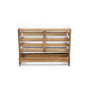 Christopher Knight Home 317955 Sherwood Club Chair, Teak + White