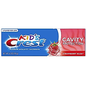 Crest Toothpaste 4.2 Ounce Kids Strawberry Rush (Pack of 6)