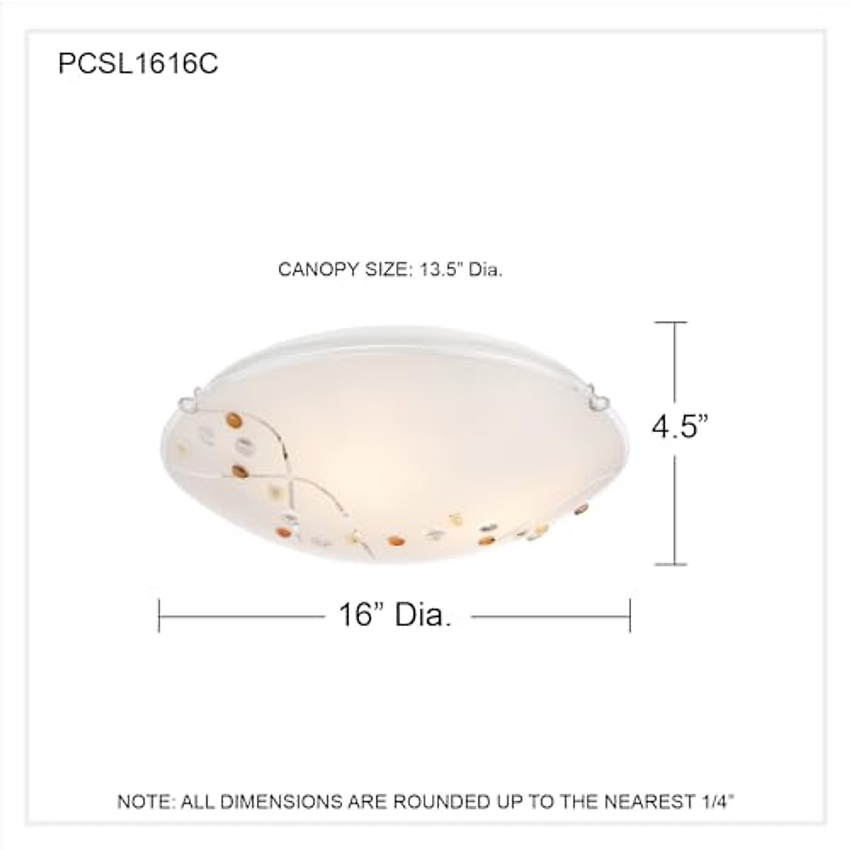 Quoizel Stellar 3-Light Polished Chrome Flush Mount Light