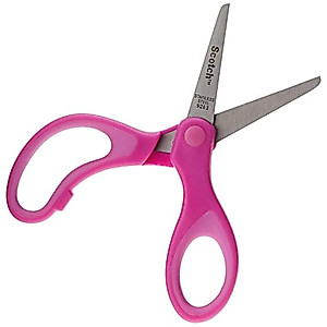 Scotch 5" Soft Touch Blunt Kid Scissors, Magenta, Ideal for School and At-Home Crafting Projects (1442B)