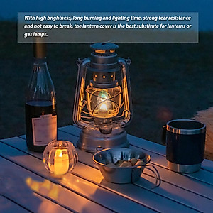 30 Pieces Propane Lanterns Mantles, Gas Lamp Mantles Gas Lantern Mantles Propane Lantern Mantles U Shape Mantles for Gas Lantern Covers Mantles for Outdoor Camping Hiking Kerosene Light Natural