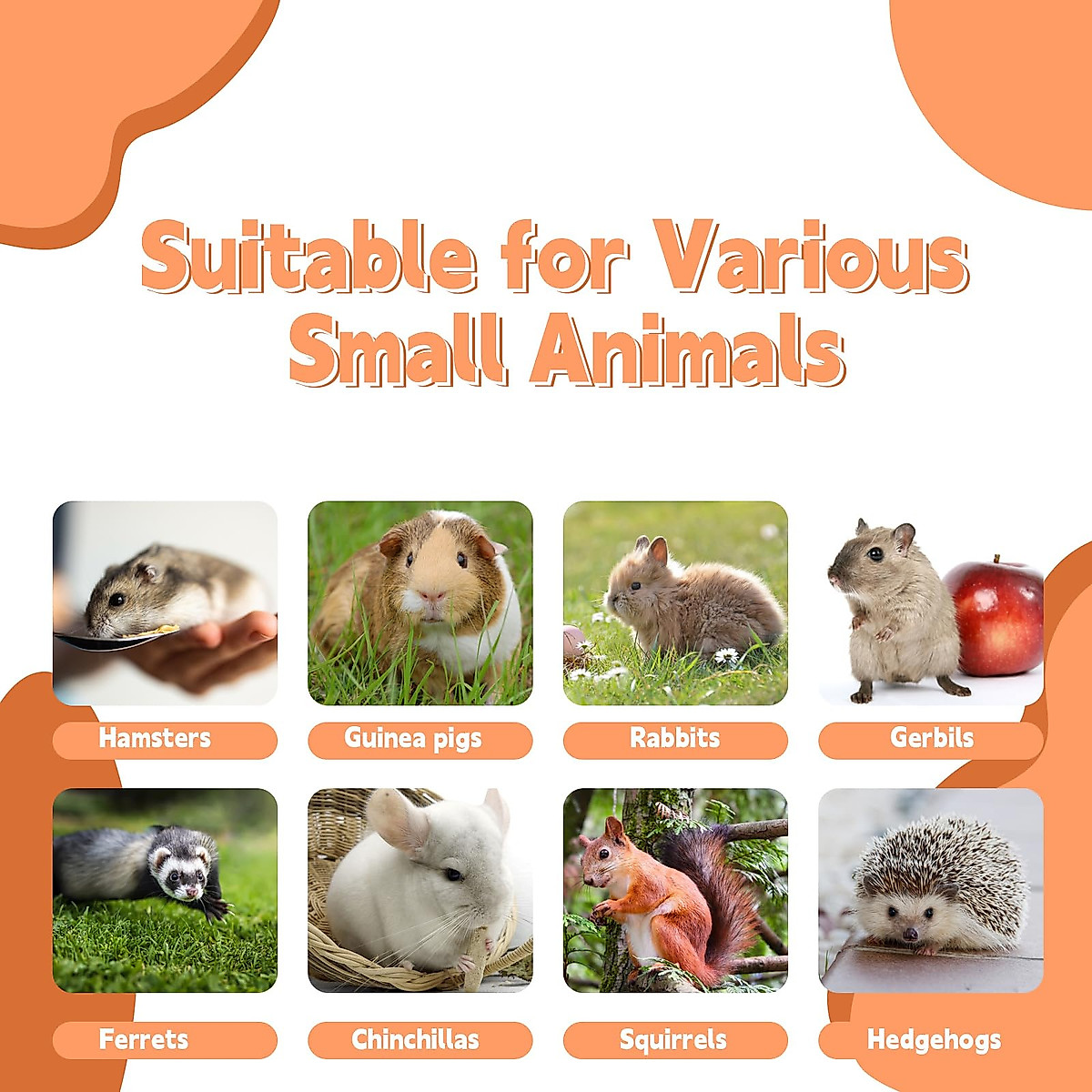 kathson Hamster Tunnels,Pet Plastic Tube,Guinea Pig Foldable Exercising Training Hide Tunnel,with Fun Chinchillas Chew Toys for Gerbils Ferrets Rats Mice and Other Small Animals (Blue)