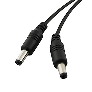 UpperFu 2pcs CCTV DC Power Splitter Cable 5.5mm x 2.5mm Female Jack to 2 Male Splitter Connector Cable 5.5mm x 2.5mm Adapter for LED Strip Surveillance Camera Security Camera