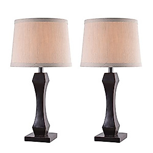 Kenroy Home 32121ORB Gemini 2 Pack Table Lamp Sets, Oil Rubbed Bronze