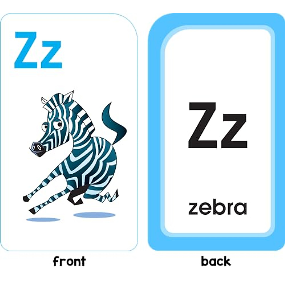 School Zone - Alphabet Fun Flash Cards - Ages 4 to 6, Preschool to Kindergarten, ABCs, Uppercase and Lowercase Letters, Spelling, and More