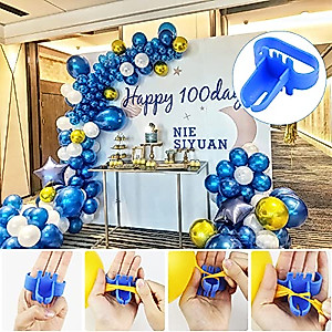 Balloon Garland Arch kit 8 Pack for Baby Shower Birthday Decorations, Tying Tool, Balloon Double-Hole Strips, 100 Dot Glue Point Stickers, Flower Clips, Suitable for Party Wedding Birthday Christmas