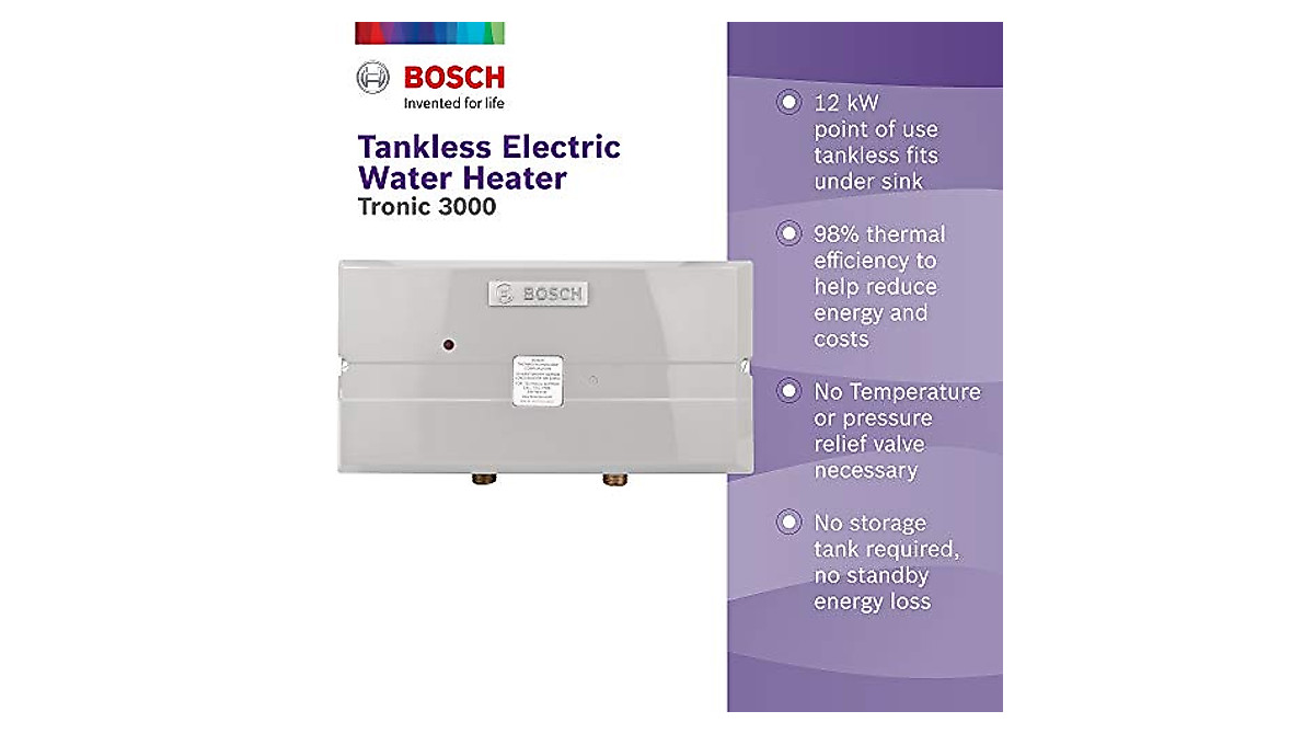 Bosch Tankless Electric Water Heater – Instant Hot Water & Easy Install
