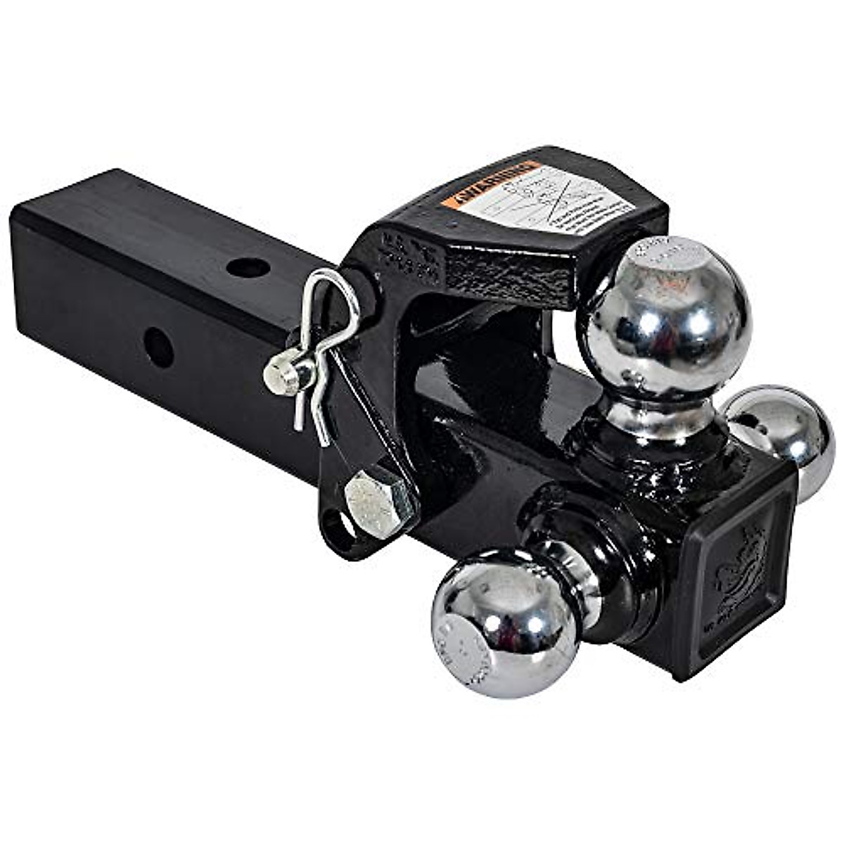 Buyers Products 1802280 Tri Ball Hitch with Pintle Hook for 2-1/2 Inch Receivers,Black