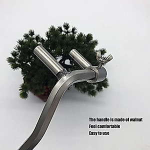 Bonsai Branch Bending Tool, Professional High Accuracy Bonsai Bender Tool Stainless Steel Comfortable Bonsai Branch Bender for Small Bonsai, Greening, Home Gardening ()