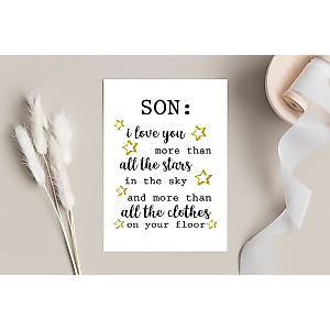 Emily gift Card For Son -Funny Card For Son -Son's Birthday Card -Teenage Son -Recycled Son Card -Joke Card For Son - Son Card -Eco Friendly Card