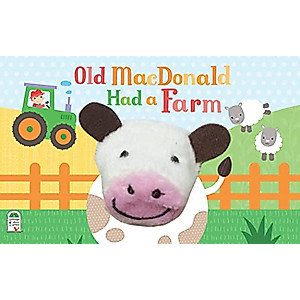 Old MacDonald Had a Farm Finger Puppet Board Book Nursery Rhyme, Ages 1-4