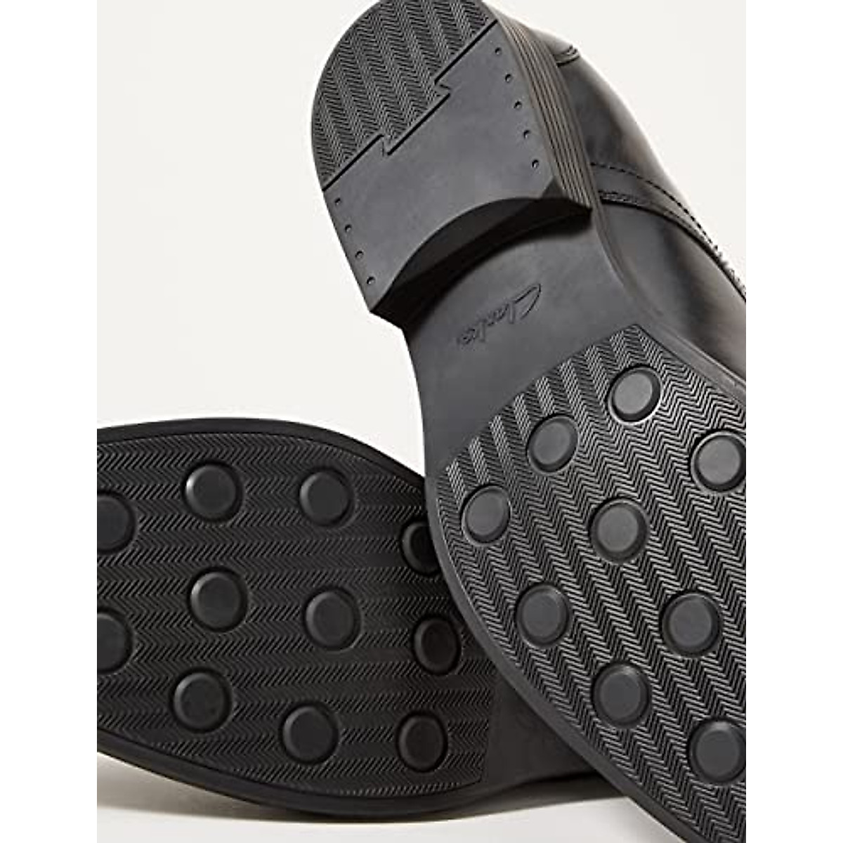 Clarks mens Whiddon Cap Oxford, Black Leather, 14 US