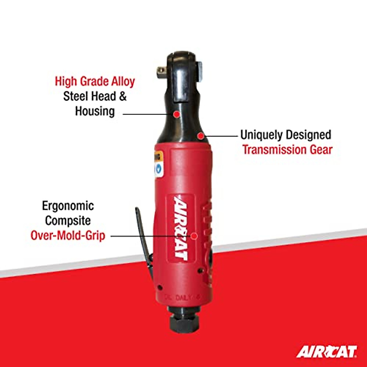 AIRCAT Pneumatic Tools 804: 1/4-Inch Ratchet 280 RPM, 30 ft-lbs Maximum Torque