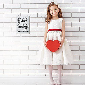 Teenager Room Girl Decor Sweet Sorta Sign Wooden Bedroom Aesthetic Decorations Cute Wall Table Decor Stuff Black White Decor for Teen Girls