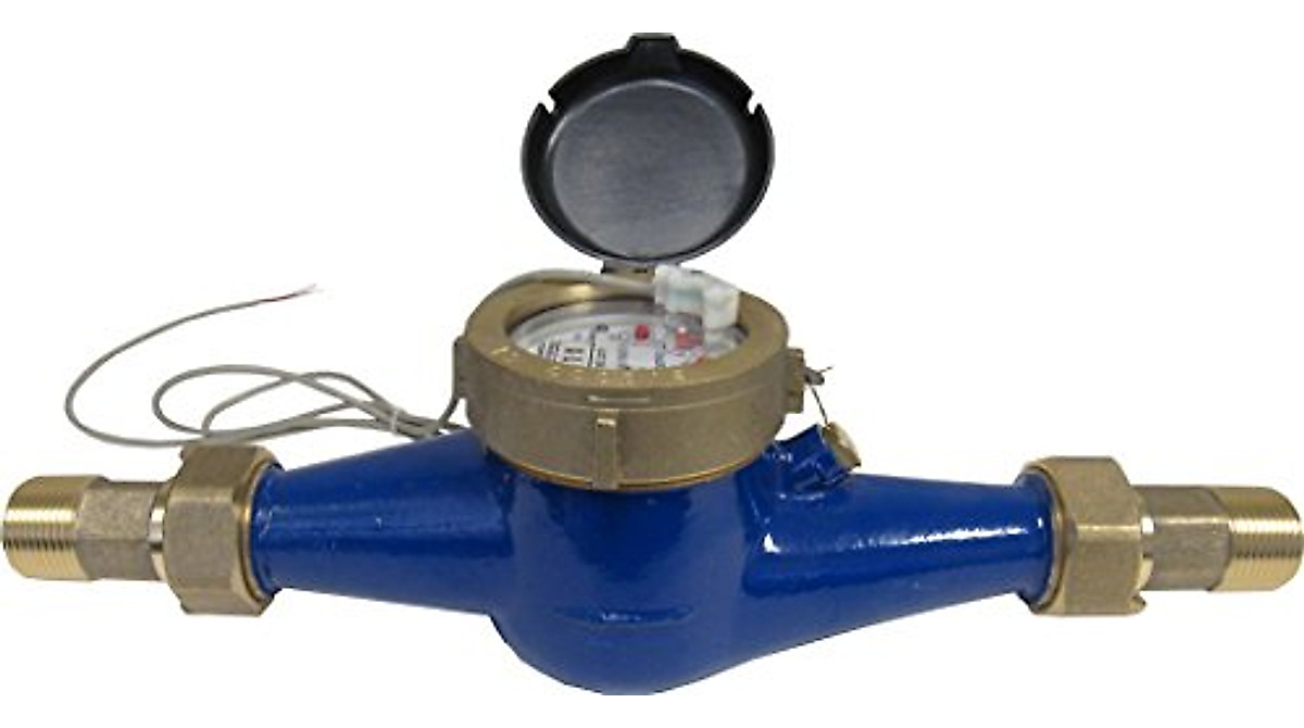 PRM 1 Inch Brass Water Meter - Clear Readings, High Accuracy