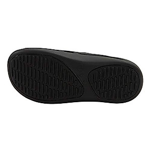 Anywear Streak Step-in Nurse Shoes for Women and Men, Oil- and Slip-Resistant EVA Kitchen Shoes, Work Shoes, 7, Black