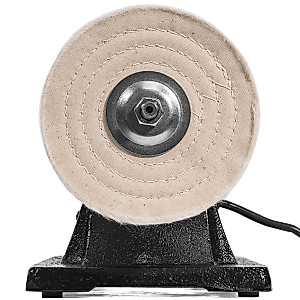 XtremepowerUS 6-Inch Electric Polisher Benchtop Buffer Grinder Motor Polishing Grinder Machine Dual Buffer