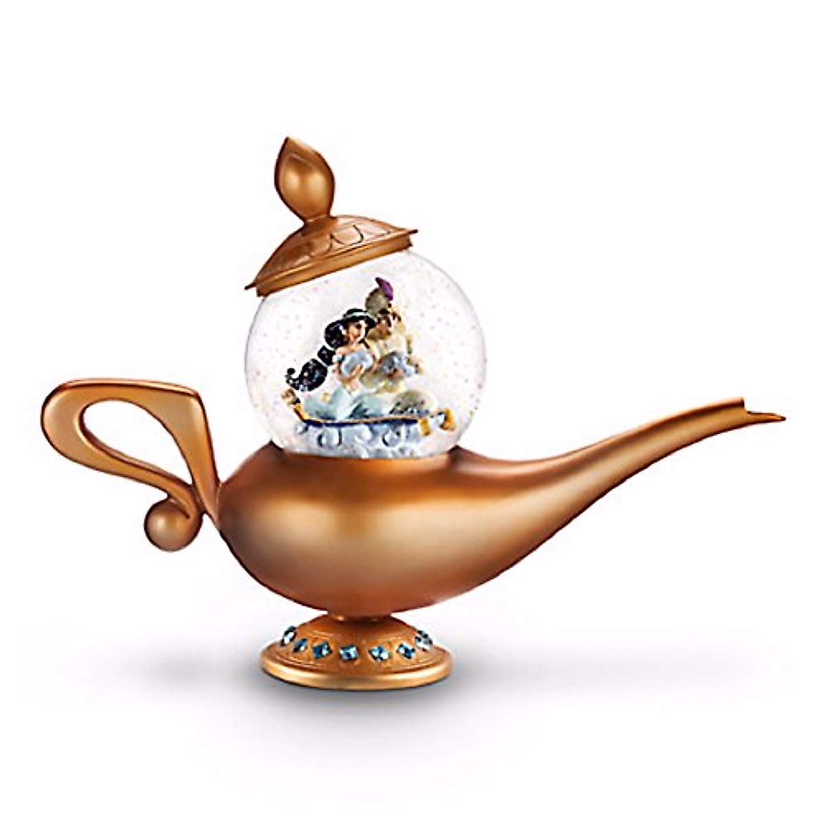 Disney Store Princess Jasmine Aladdin Snowglobe Musicial A Whole New World 2015