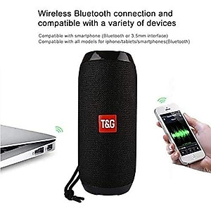 T&G117 Portable Bluetooth Speaker (Black)